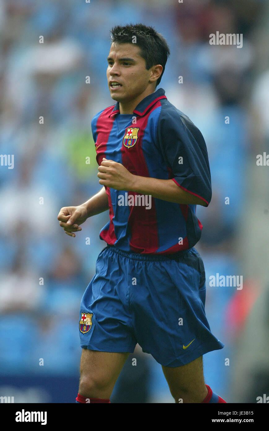 JAVIER SAVIOLA FC BARCELONA CITY OF MANCHESTER STADIUM MANCHESTER ...