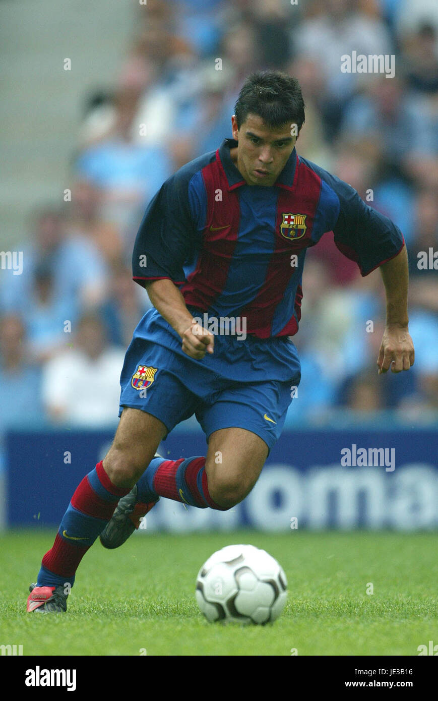 JAVIER SAVIOLA FC BARCELONA CITY OF MANCHESTER STADIUM MANCHESTER ...