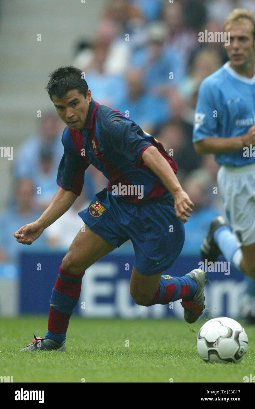 JAVIER SAVIOLA FC BARCELONA CITY OF MANCHESTER STADIUM MANCHESTER ...