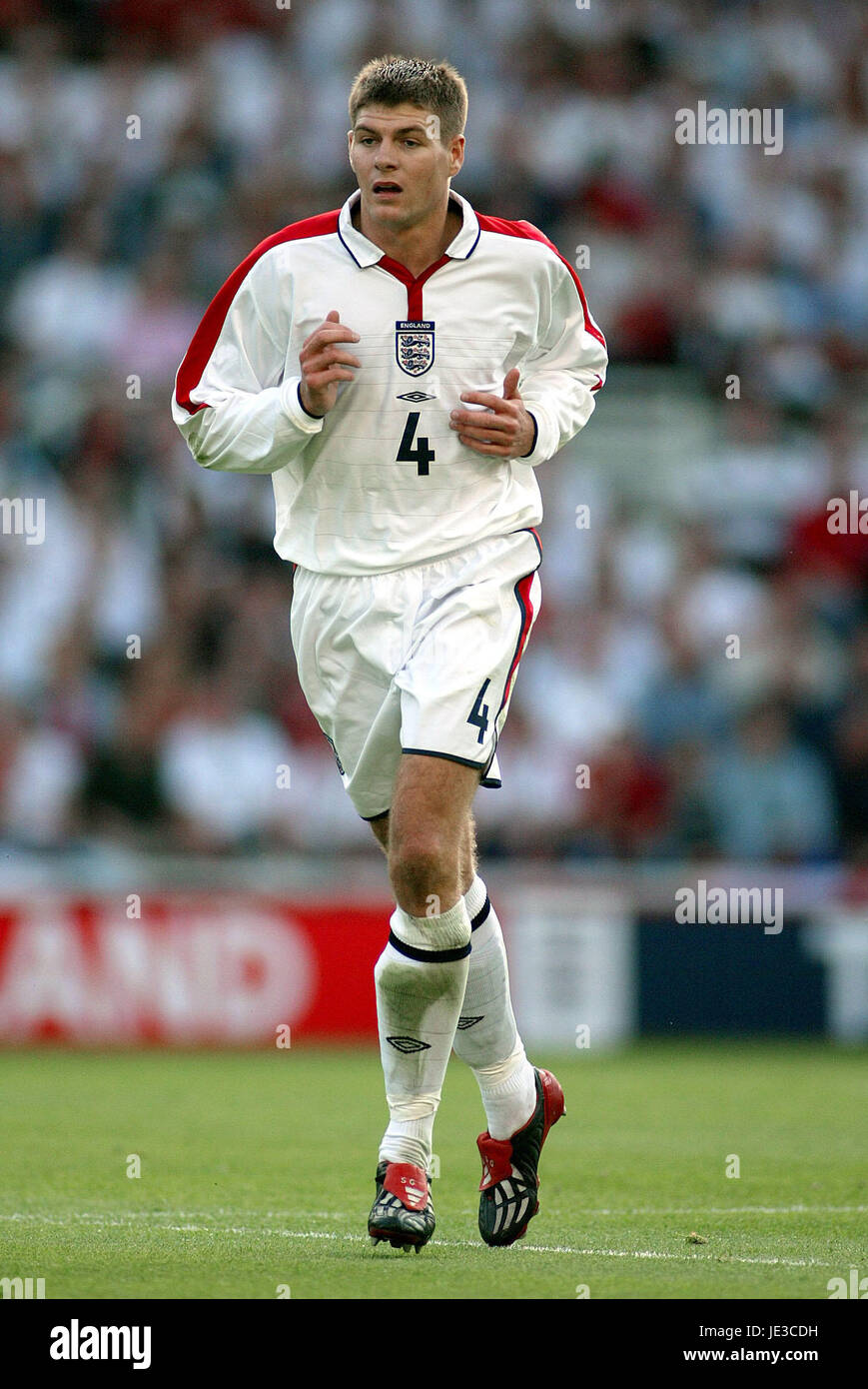 STEVEN GERRARD, ENGLAND and LIVERPOOL FC, ENGLAND V SLOVAKIA, 2003 ...