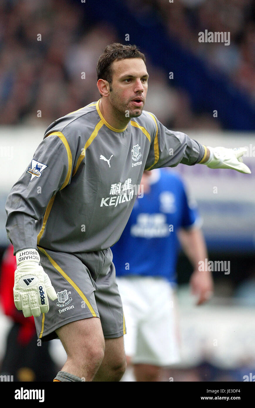 RICHARD WRIGHT EVERTON FC GOODISON PARK EVERTON 11 May 2003 Stock Photo ...