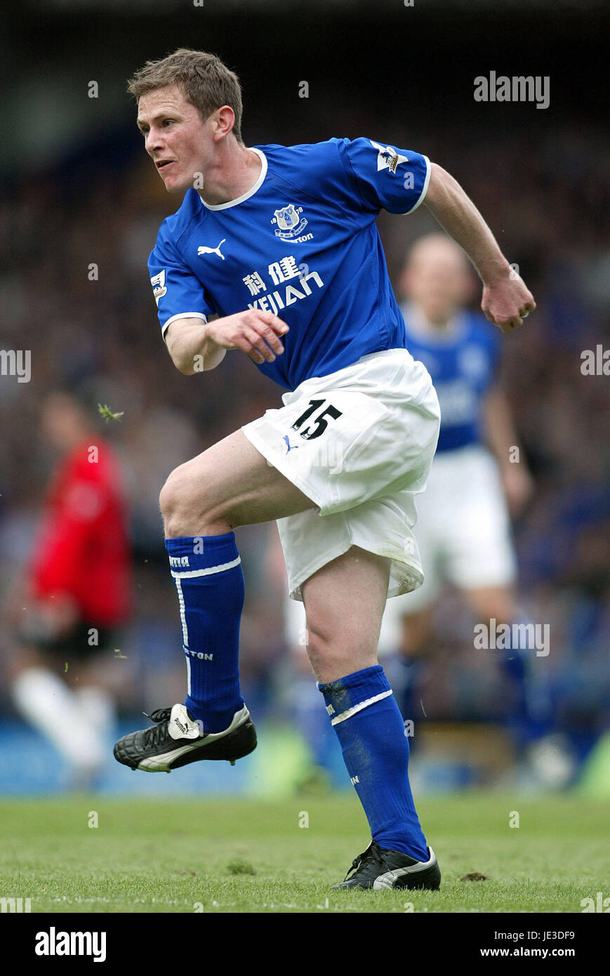 TONY HIBBERT EVERTON FC GOODISON PARK EVERTON 11 May 2003 Stock Photo ...