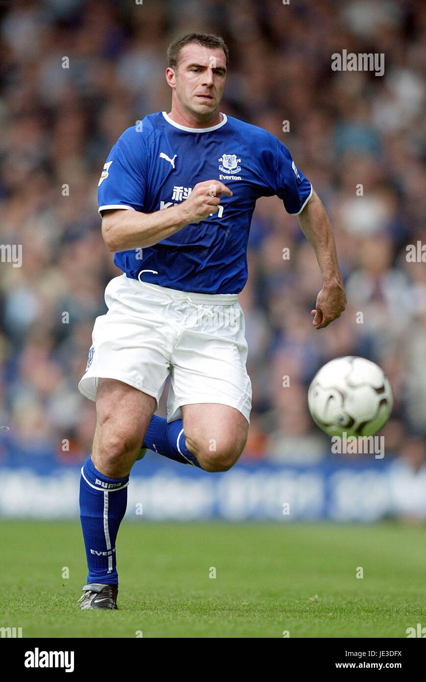 DAVID UNSWORTH EVERTON FC GOODISON PARK EVERTON 11 May 2003 Stock Photo ...