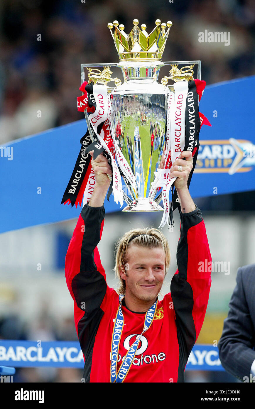 DAVID BECKHAM MANCHESTER UNITED FC GOODISON PARK EVERTON 11 May 2003 ...