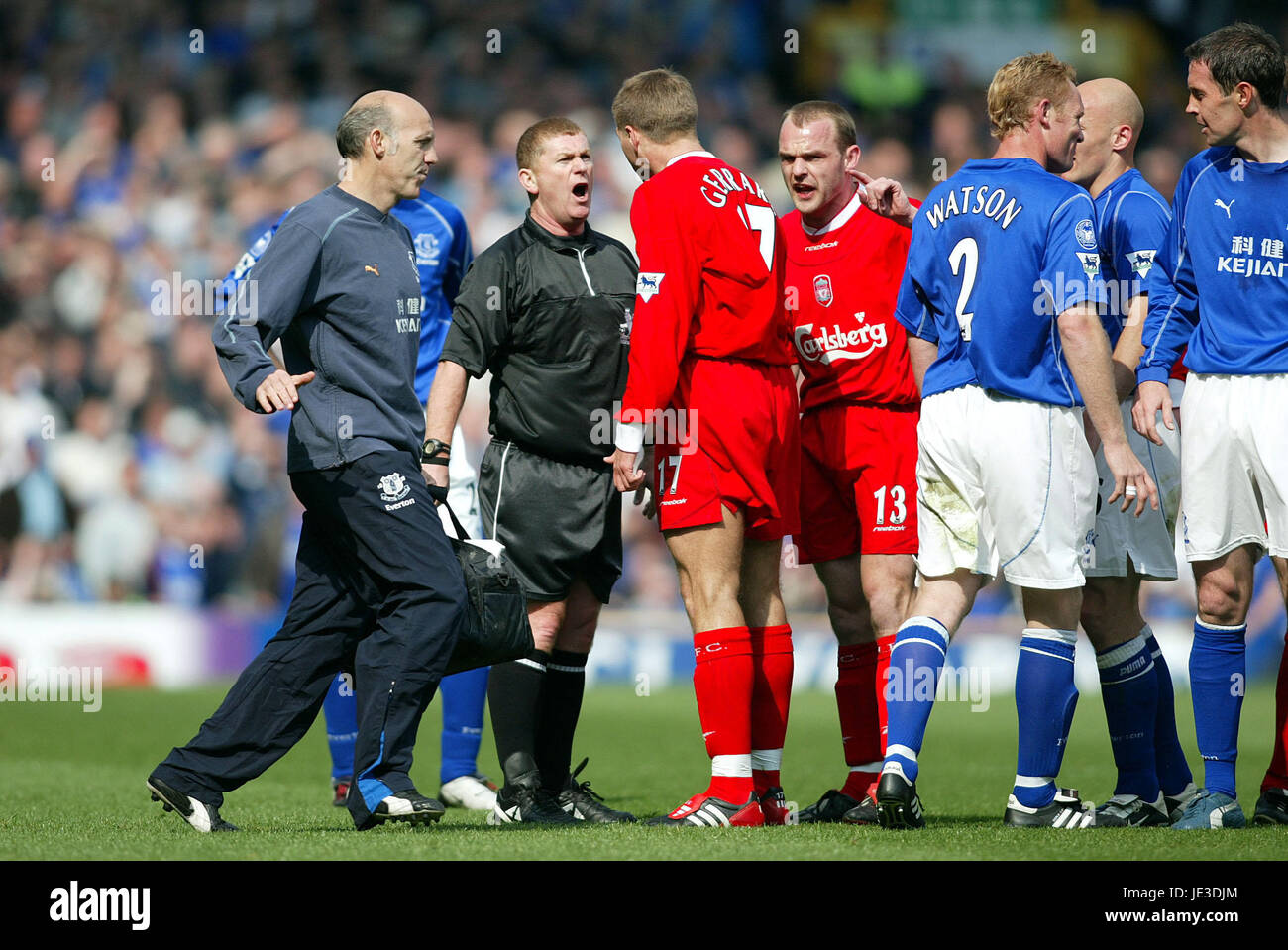 STEVEN GERRARD , PAUL DURKIN, EVERTON V LIVERPOOL, EVERTON V LIVERPOOL ...