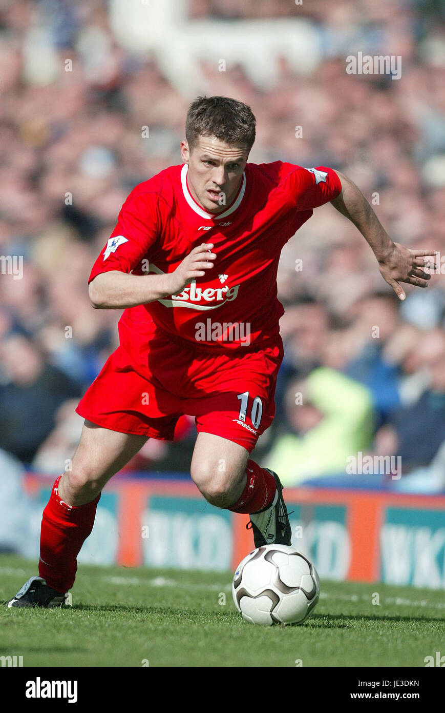MICHAEL OWEN LIVERPOOL FC GOODISON PARK LIVERPOOL ENGLAND 19 April 2003 ...