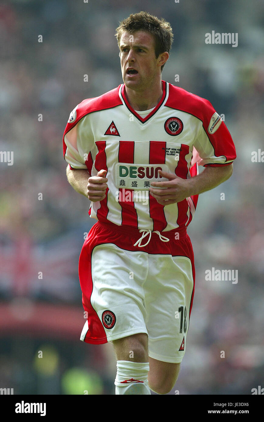 MICHAEL TONGE SHEFFIELD UNITED FC OLD TRAFFORD MANCESTER ENGLAND 13 ...