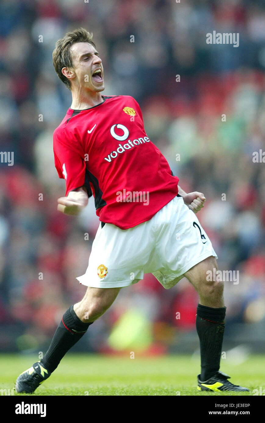GARY NEVILLE MANCHESTER UNITED FC OLD TRAFFORD MANCHESTER 05 April 2003 ...