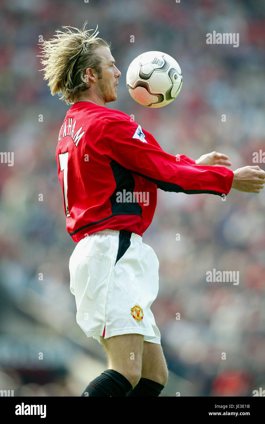 DAVID BECKHAM MANCHESTER UNITED FC OLD TRAFFORD MANCHESTER 05 April ...