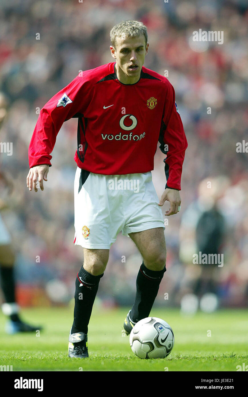 PHIL NEVILLE MANCHESTER UNITED FC OLD TRAFFORD MANCHESTER 05 April 2003 ...