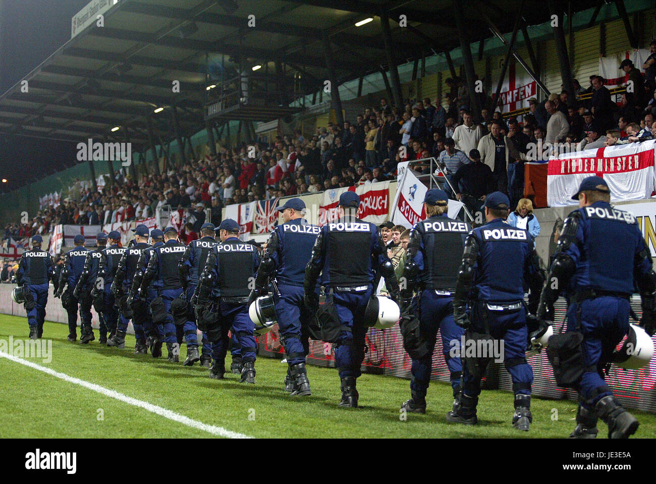 LIECHTENSTEIN POLICE LIECHTENSTEIN V ENGLAND RHEINPARK STADIUM VADUZ ...