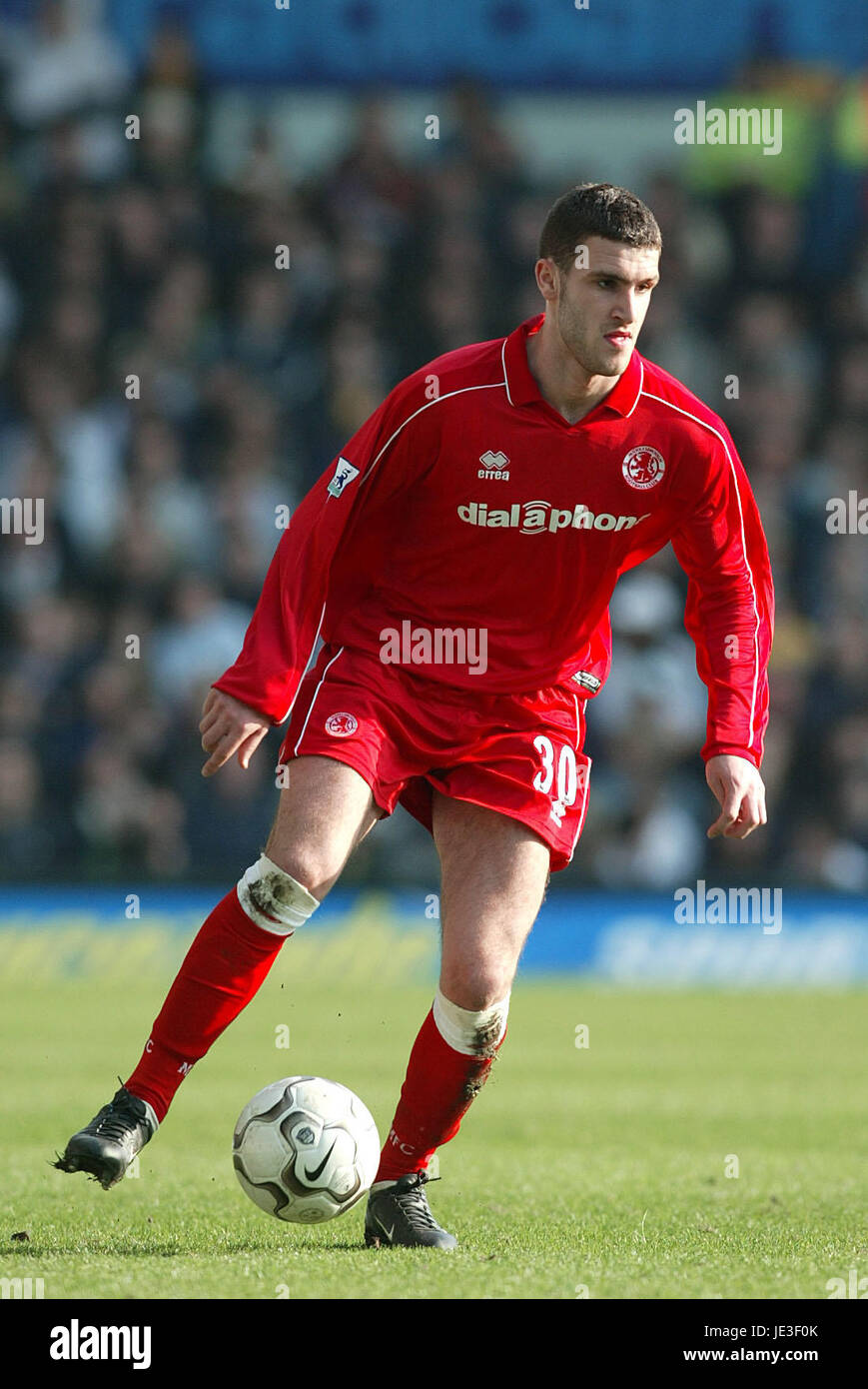 STUART PARNABY MIDDLESBROUGH FC ELLAND ROAD LEEDS 15 March 2003 Stock ...