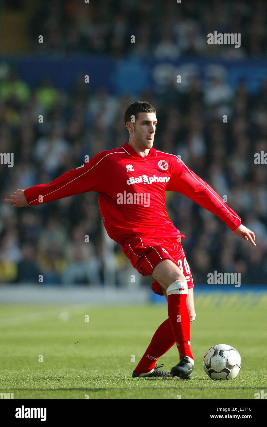 STUART PARNABY MIDDLESBROUGH FC ELLAND ROAD LEEDS 15 March 2003 Stock ...