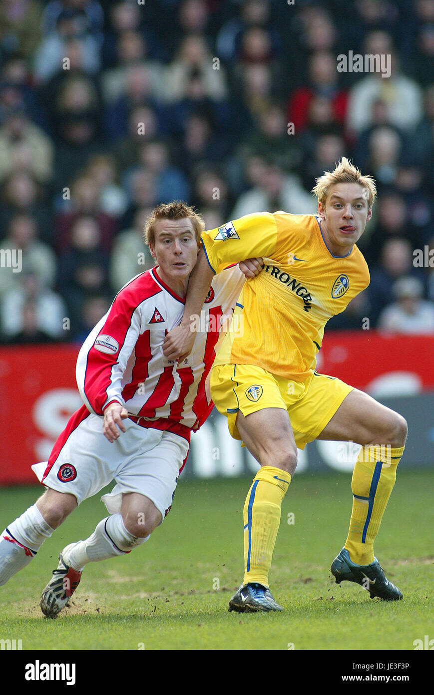 ALAN SMITH & ROB KOZLUK SHEFFIELD UTD V LEEDS UTD BRAMALL LANE ...
