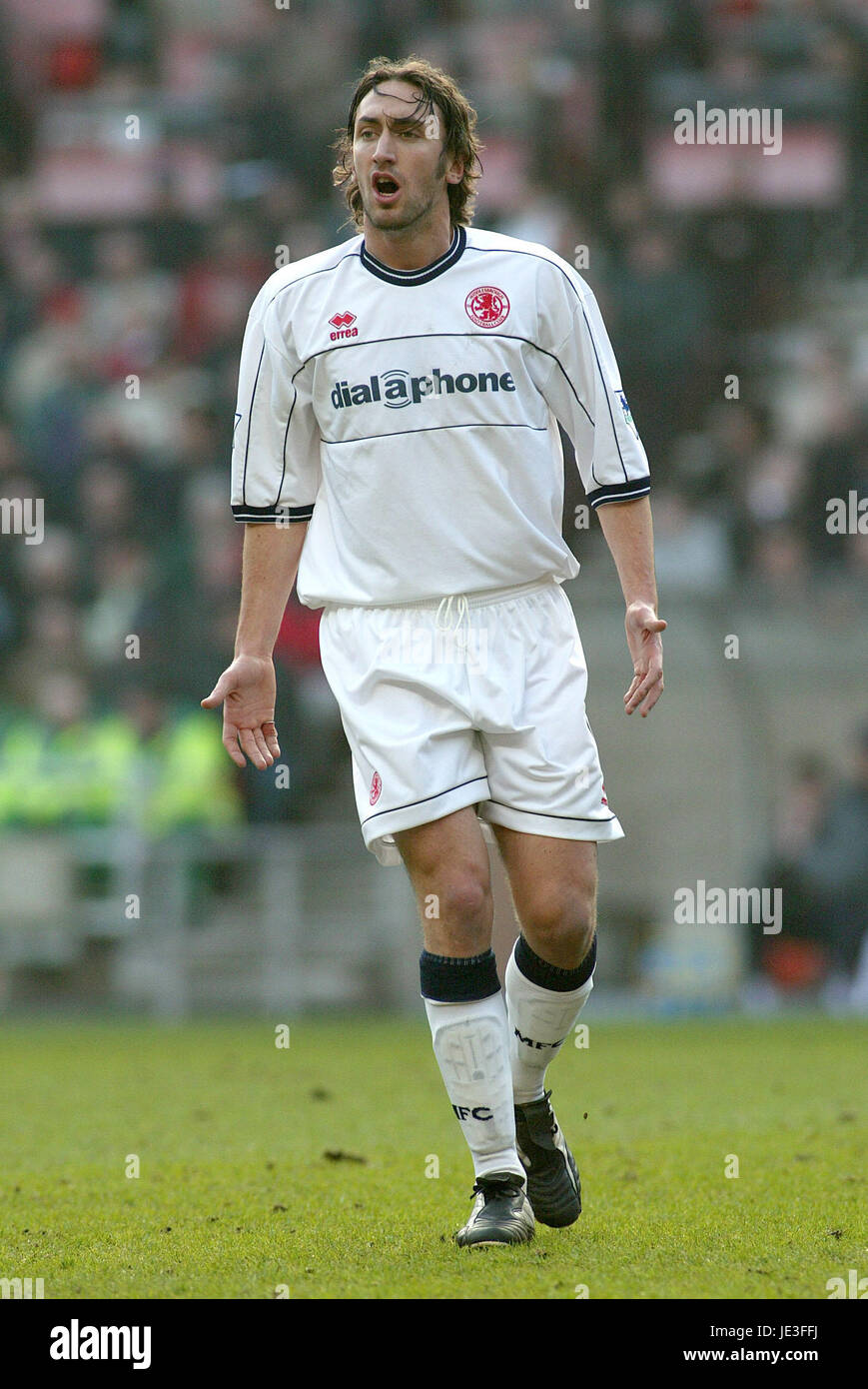 JONATHAN GREENING MIDDLESBROUGH FC STADIUM OF LIGHT SUNDERLAND ENGLAND ...
