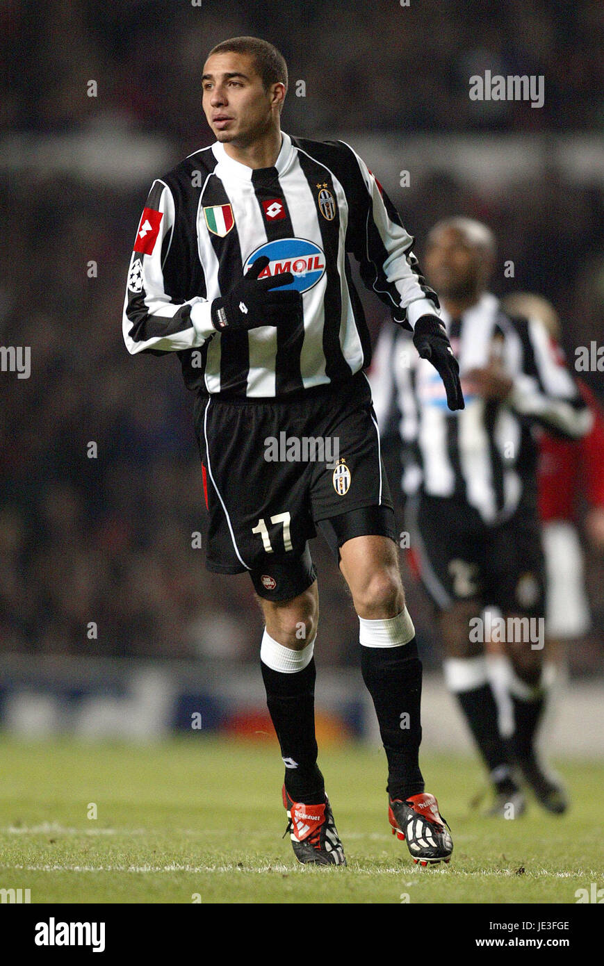 DAVID TREZEGUET JUVENTUS OLD TRAFFORD MANCESTER 19 February 2003 Stock ...