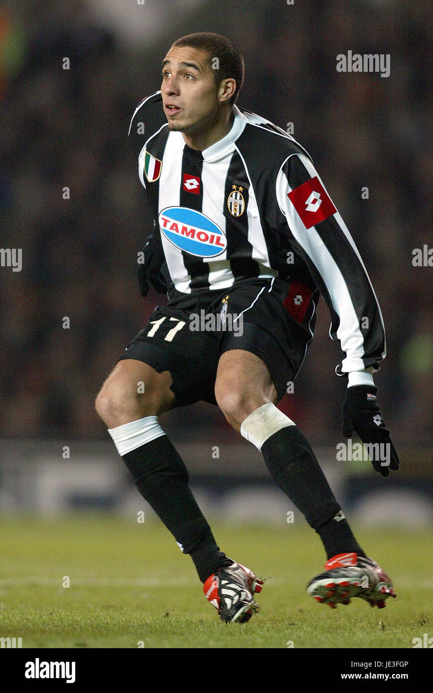 DAVID TREZEGUET JUVENTUS OLD TRAFFORD MANCESTER 19 February 2003 Stock ...