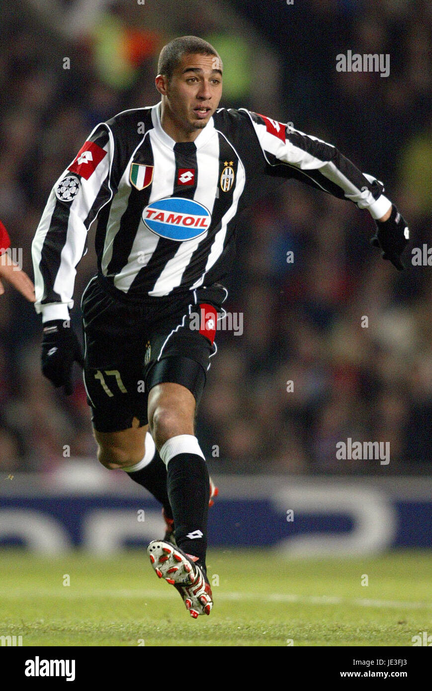 DAVID TREZEGUET JUVENTUS OLD TRAFFORD MANCESTER 19 February 2003 Stock ...