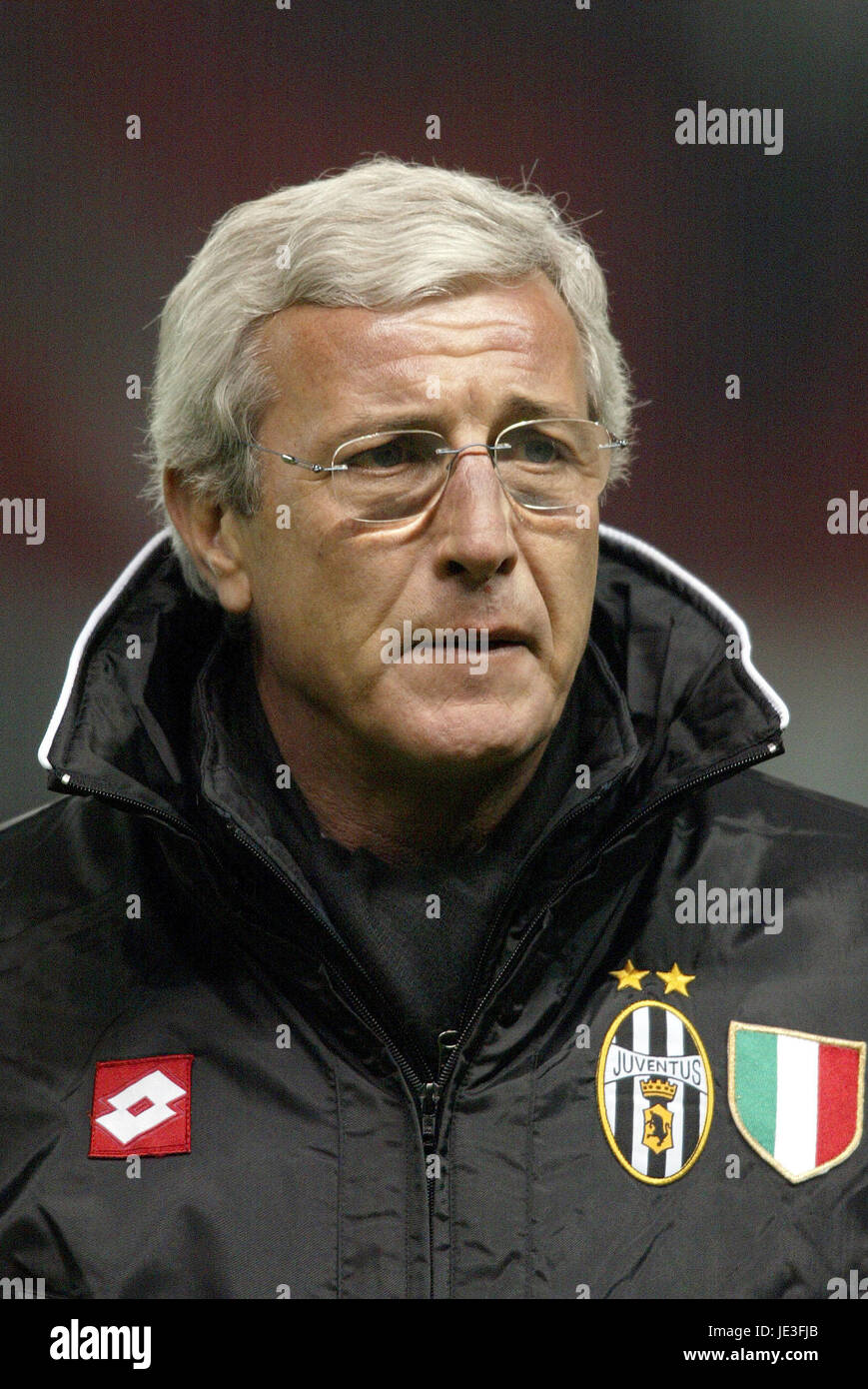MARCELLO LIPPI JUVENTUS FC COACH OLD TRAFFORD MANCESTER 19 February ...