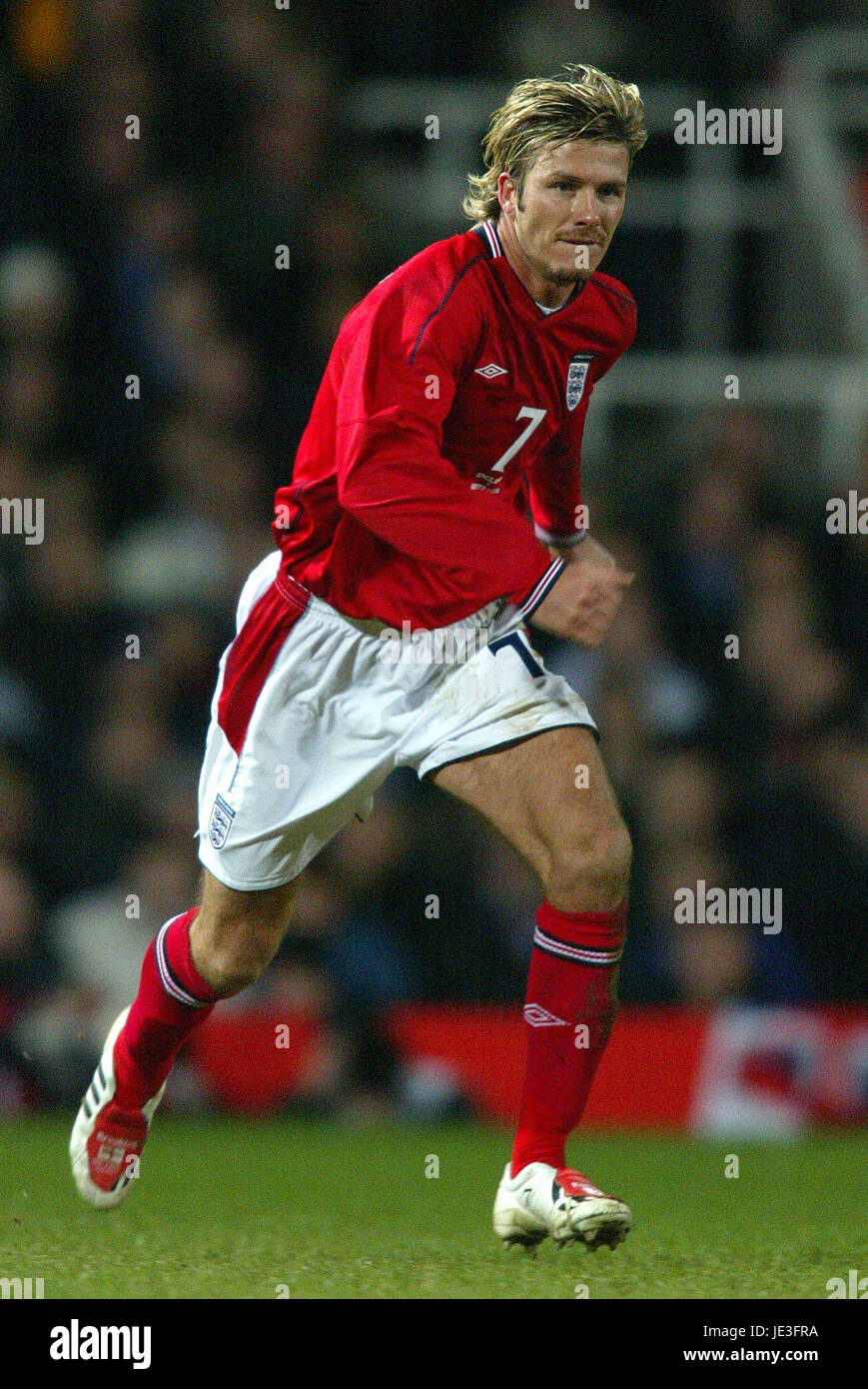 DAVID BECKHAM ENGLAND & MANCHESTER UNITED FC UPTON PARK LONDON ENGLAND ...