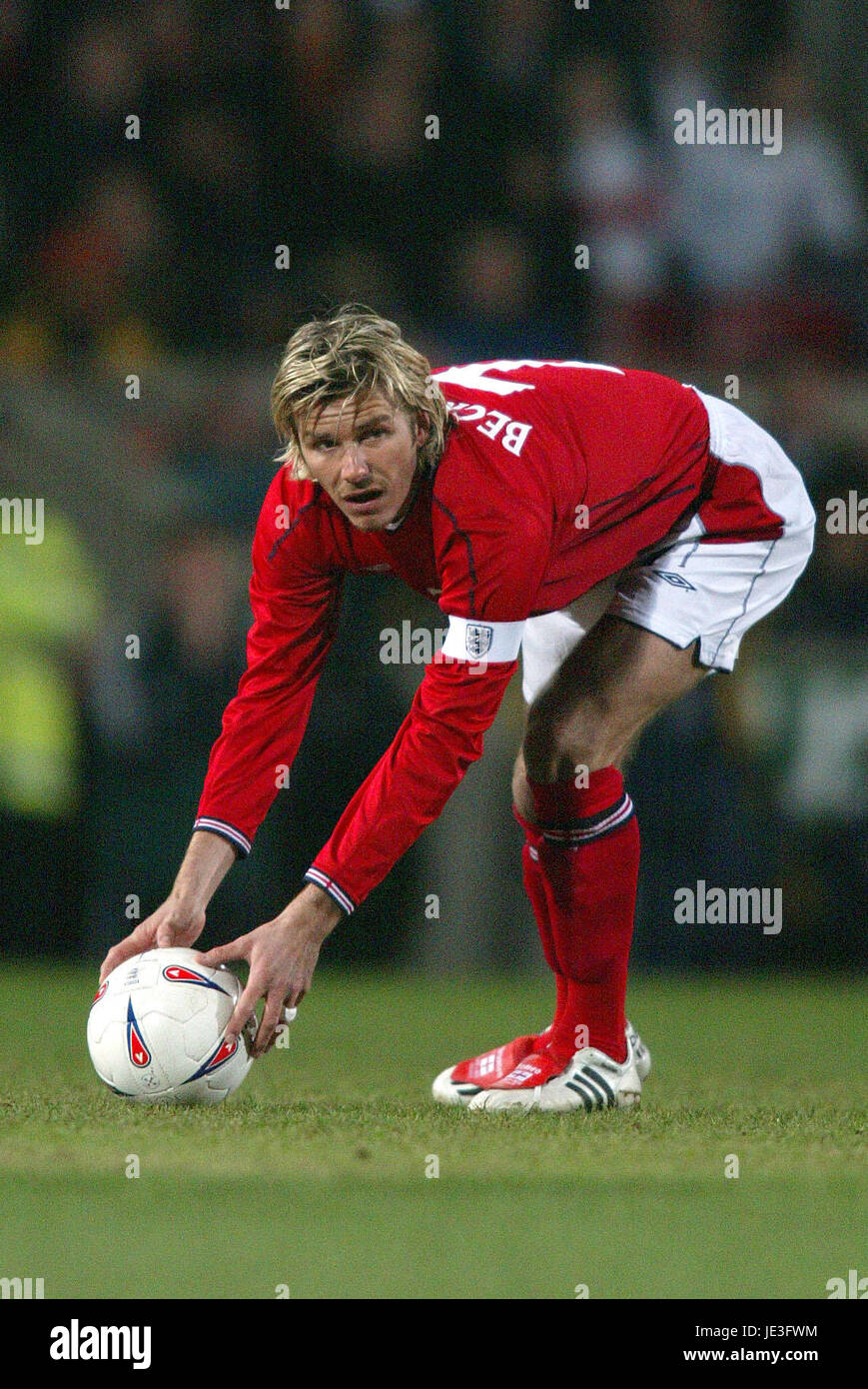 DAVID BECKHAM ENGLAND & MANCHESTER UNITED FC UPTON PARK LONDON ENGLAND ...