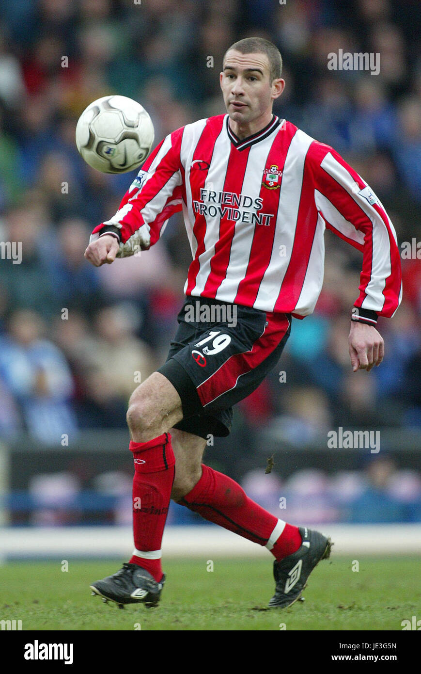 DANNY HIGGINBOTHAM SOUTHAMPTON FC EWOOD PARK BLACKBURN 08 February 2003 ...