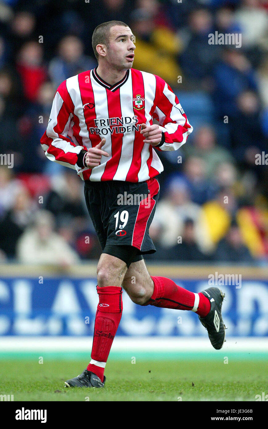 DANNY HIGGINBOTHAM SOUTHAMPTON FC EWOOD PARK BLACKBURN 08 February 2003 ...