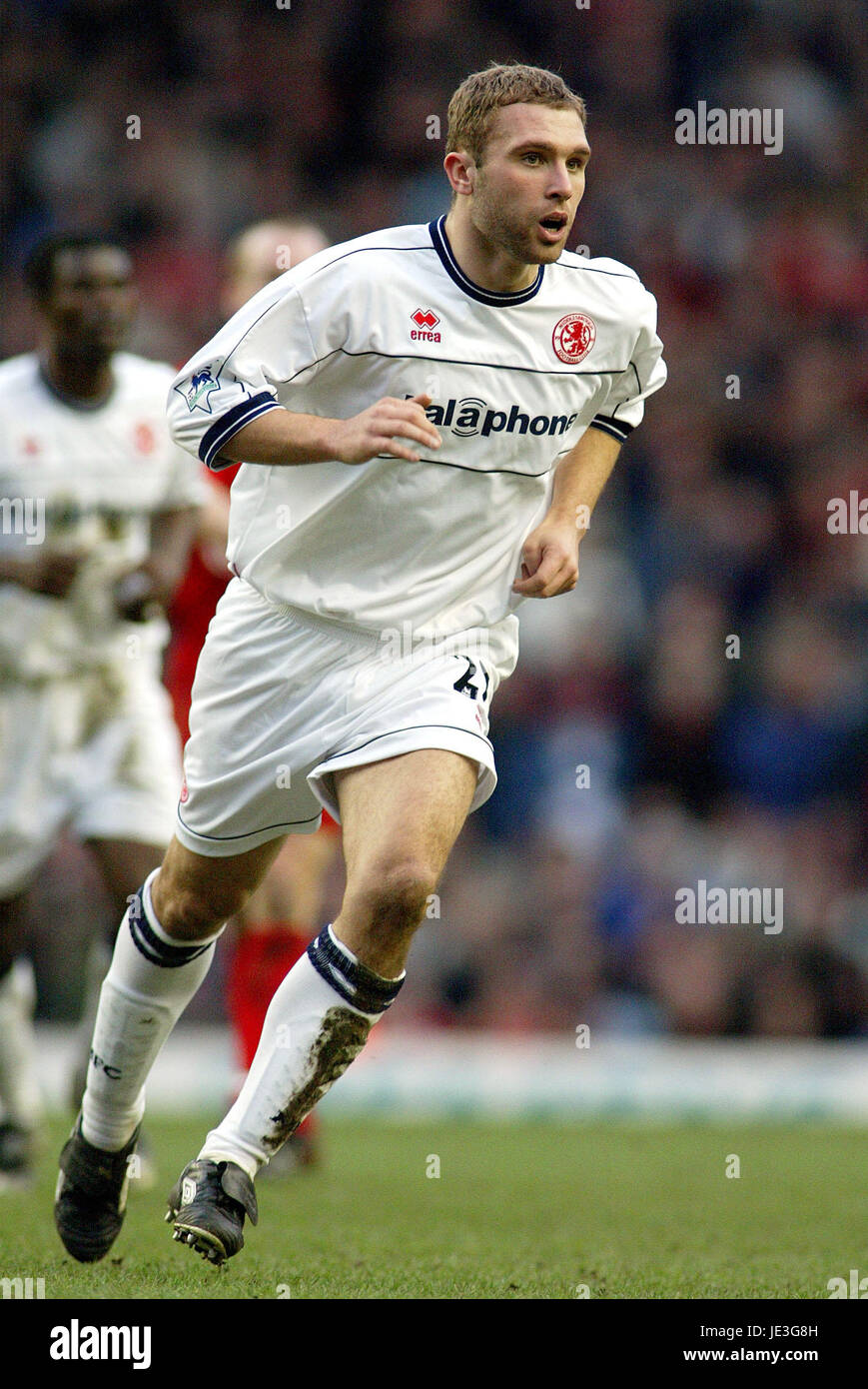 JOHN EUSTACE MIDDLESBROUGH FC ANFIELD LIVERPOOL ENGLAND 08 February ...