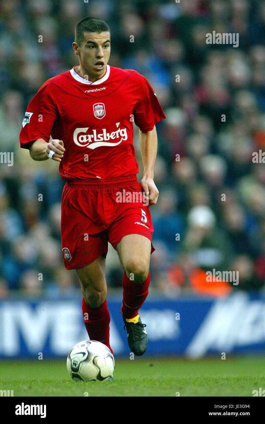 MILAN BAROS LIVERPOOL FC ANFIELD LIVERPOOL ENGLAND 08 February 2003 ...
