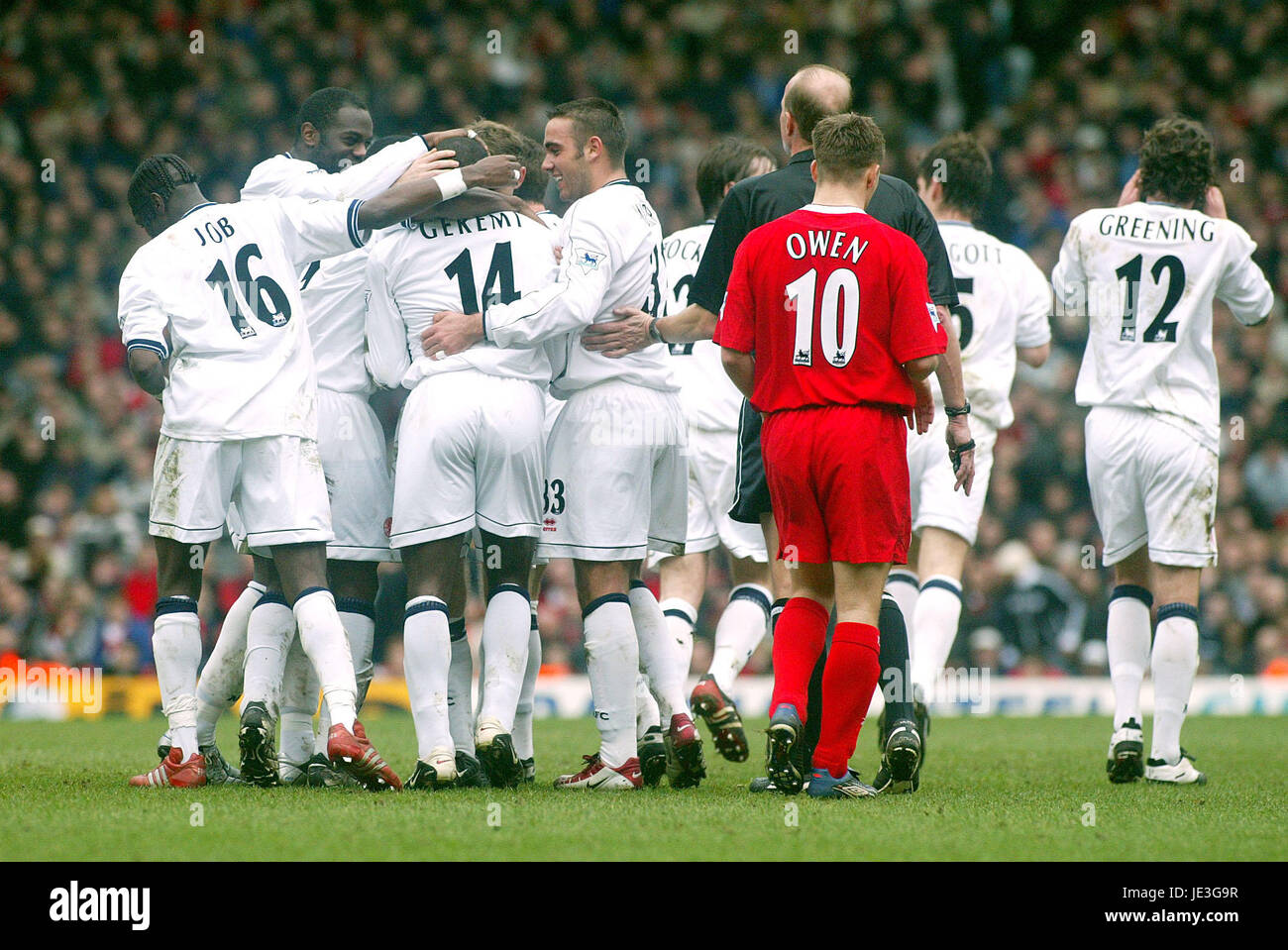 MIDDLESBROUGH PLAYERS CELEBRAT LIVERPOOL V MIDDLESBROUGH ANFIELD ...