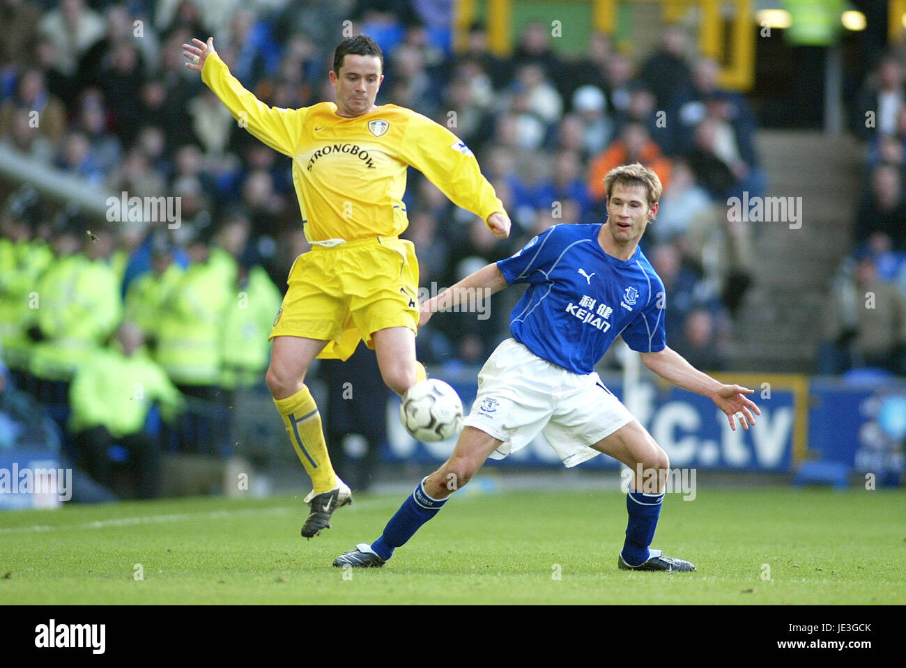 BRIAN MCBRIDE & GARY KELLY EVERTON FC V LEEDS UNITED FC GOODISON PARK ...