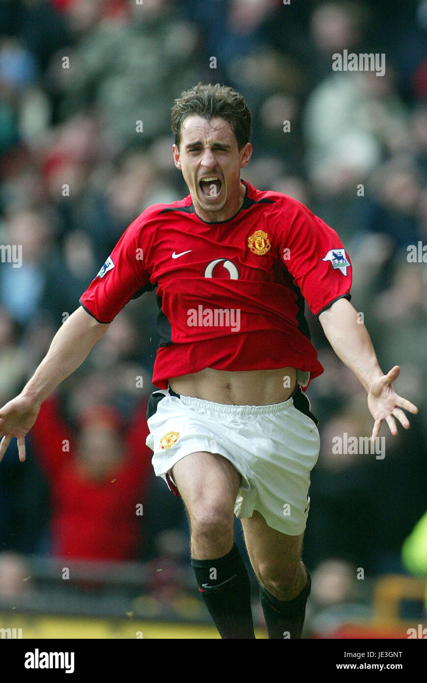 GARY NEVILLE MANCHESTER UNITED FC OLD TRAFFORD MANCHESTER 18 January ...