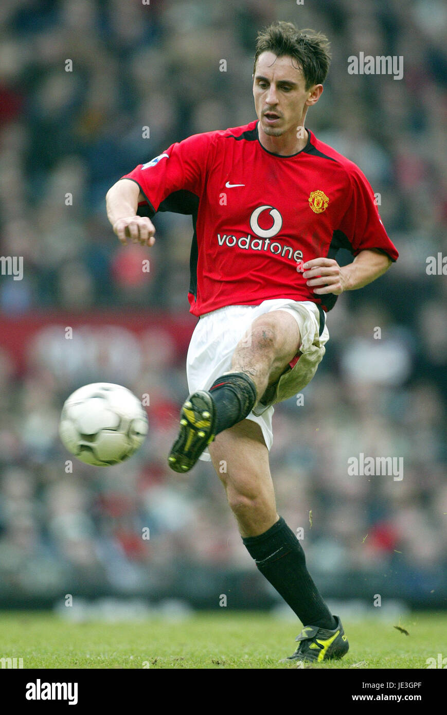 GARY NEVILLE MANCHESTER UNITED FC OLD TRAFFORD MANCHESTER 18 January ...