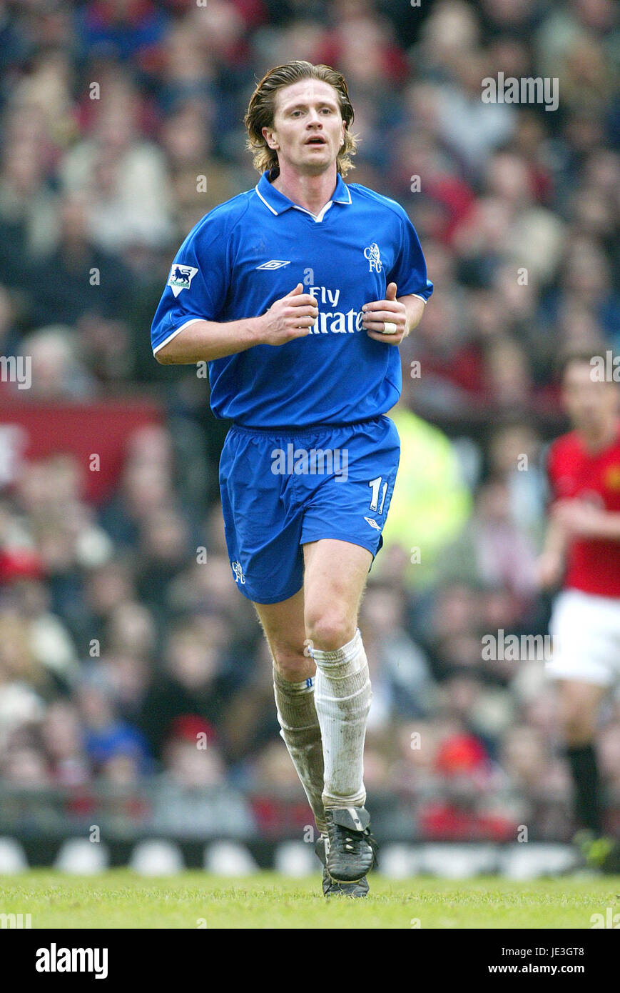 EMMANUEL PETIT CHELSEA FC OLD TRAFFORD MANCHESTER 18 January 2003 Stock ...