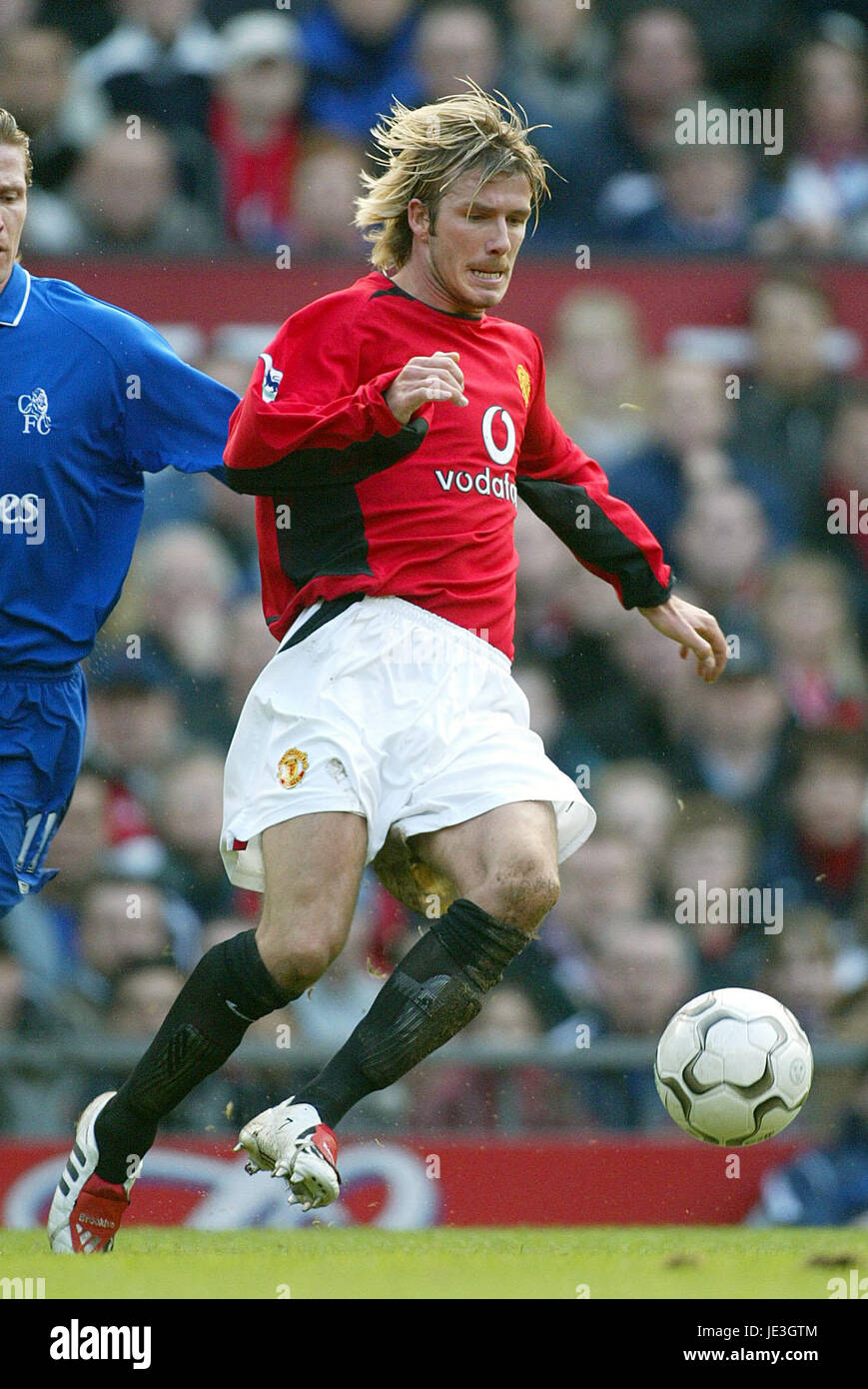 DAVID BECKHAM MANCHESTER UNITED FC OLD TRAFFORD MANCHESTER 18 January ...