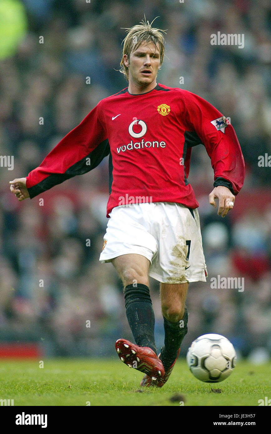 DAVID BECKHAM MANCHESTER UNITED FC OLD TRAFFORD MANCESTER 01 January ...