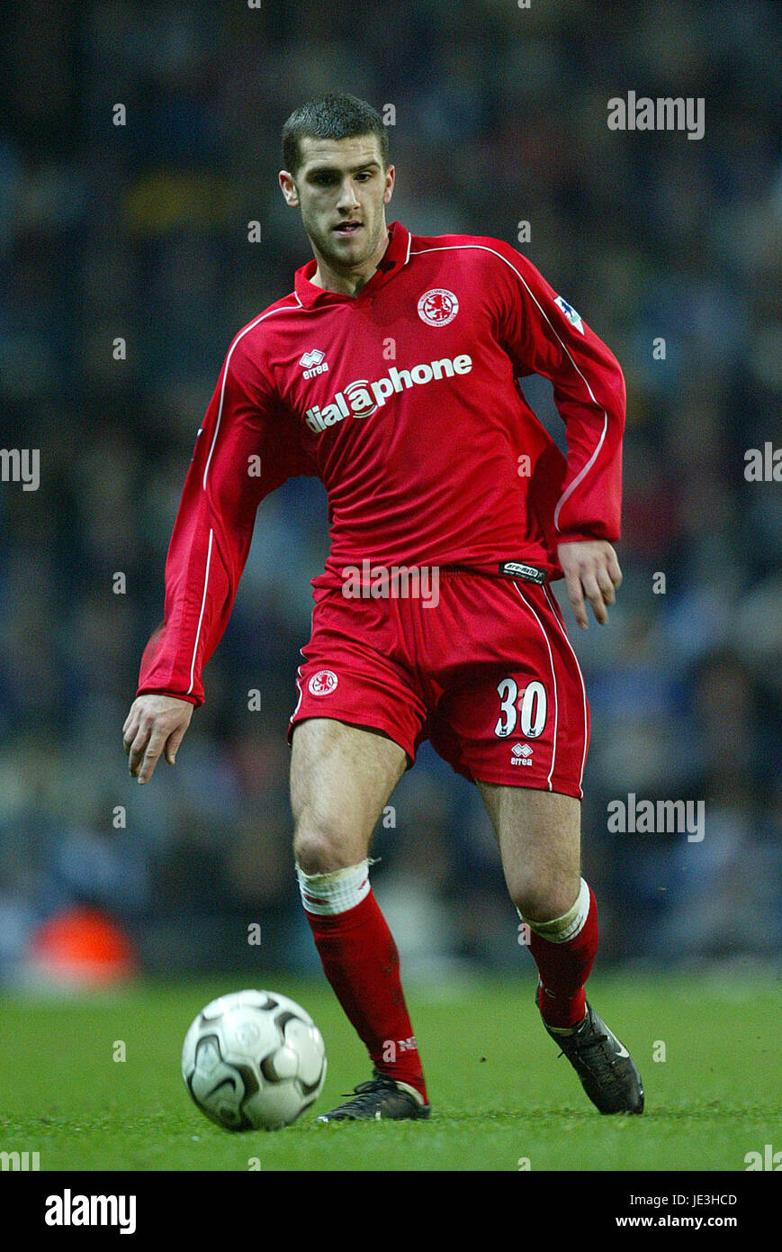 STUART PARNABY MIDDLESBROUGH FC EWOOD PARK BLACKBURN 01 January 2003 ...