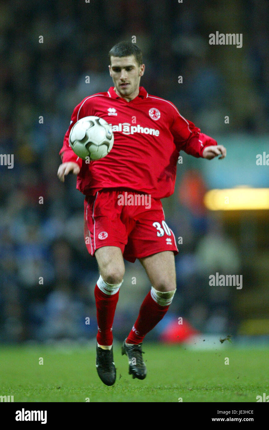 STUART PARNABY MIDDLESBROUGH FC EWOOD PARK BLACKBURN 01 January 2003 ...