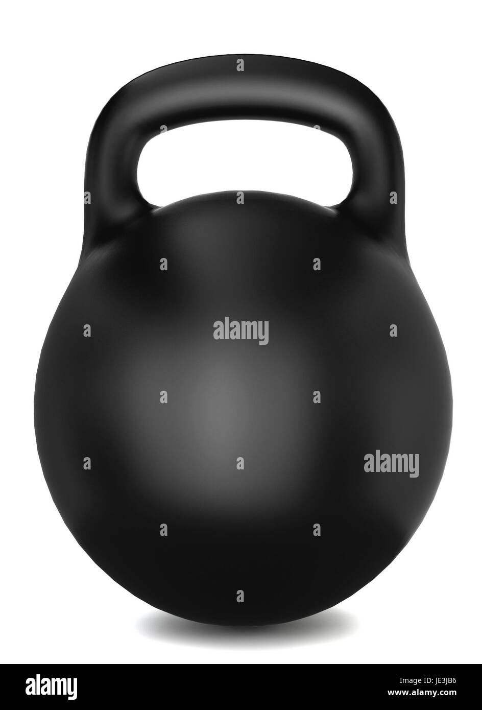 Iron weight. 3d illustration on white background Stock Photo - Alamy