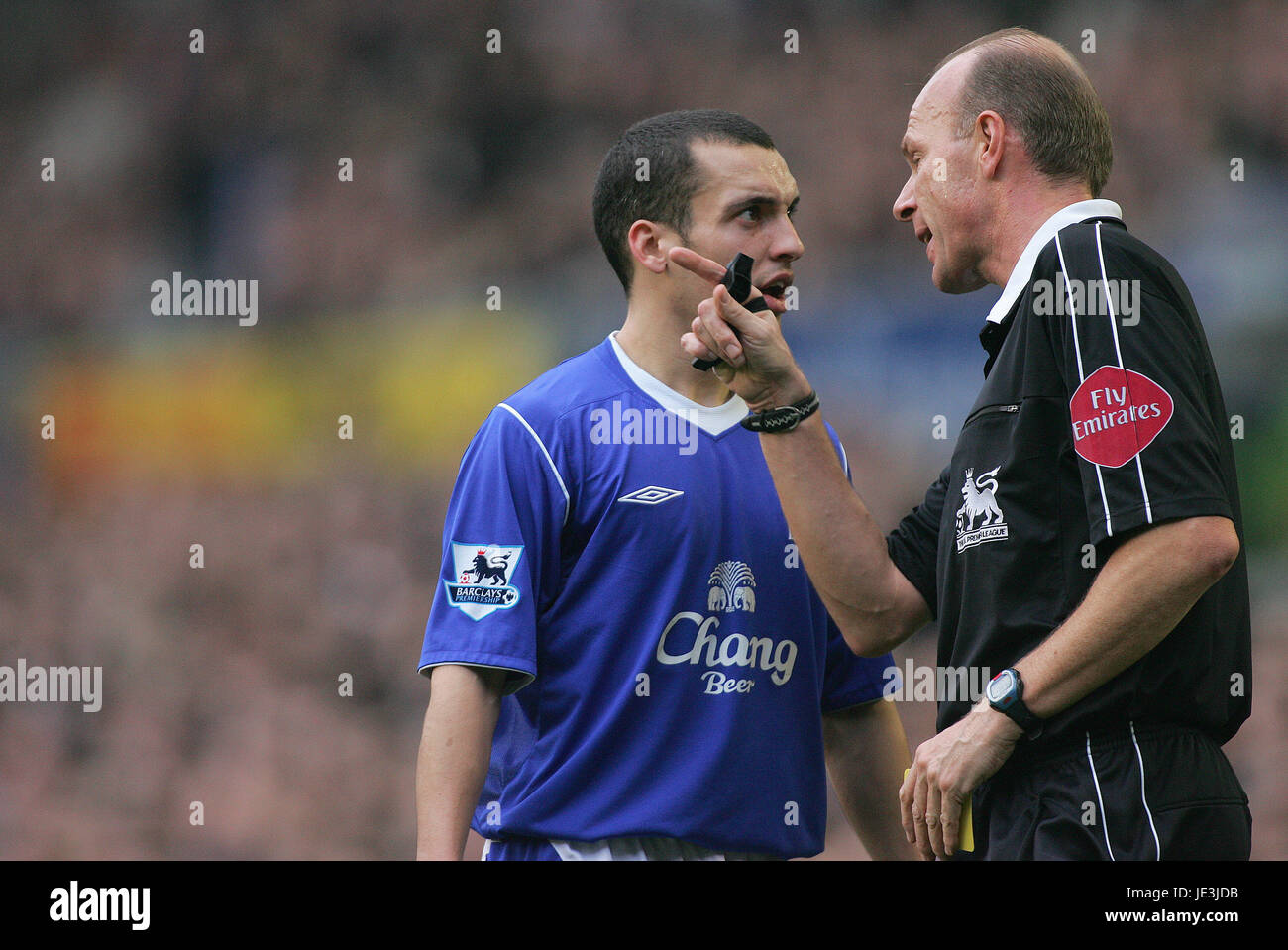 LEON OSMAN & STEVE BENNETT EVERTON V LIVERPOOL GOODISON PARK LIVERPOOL ...