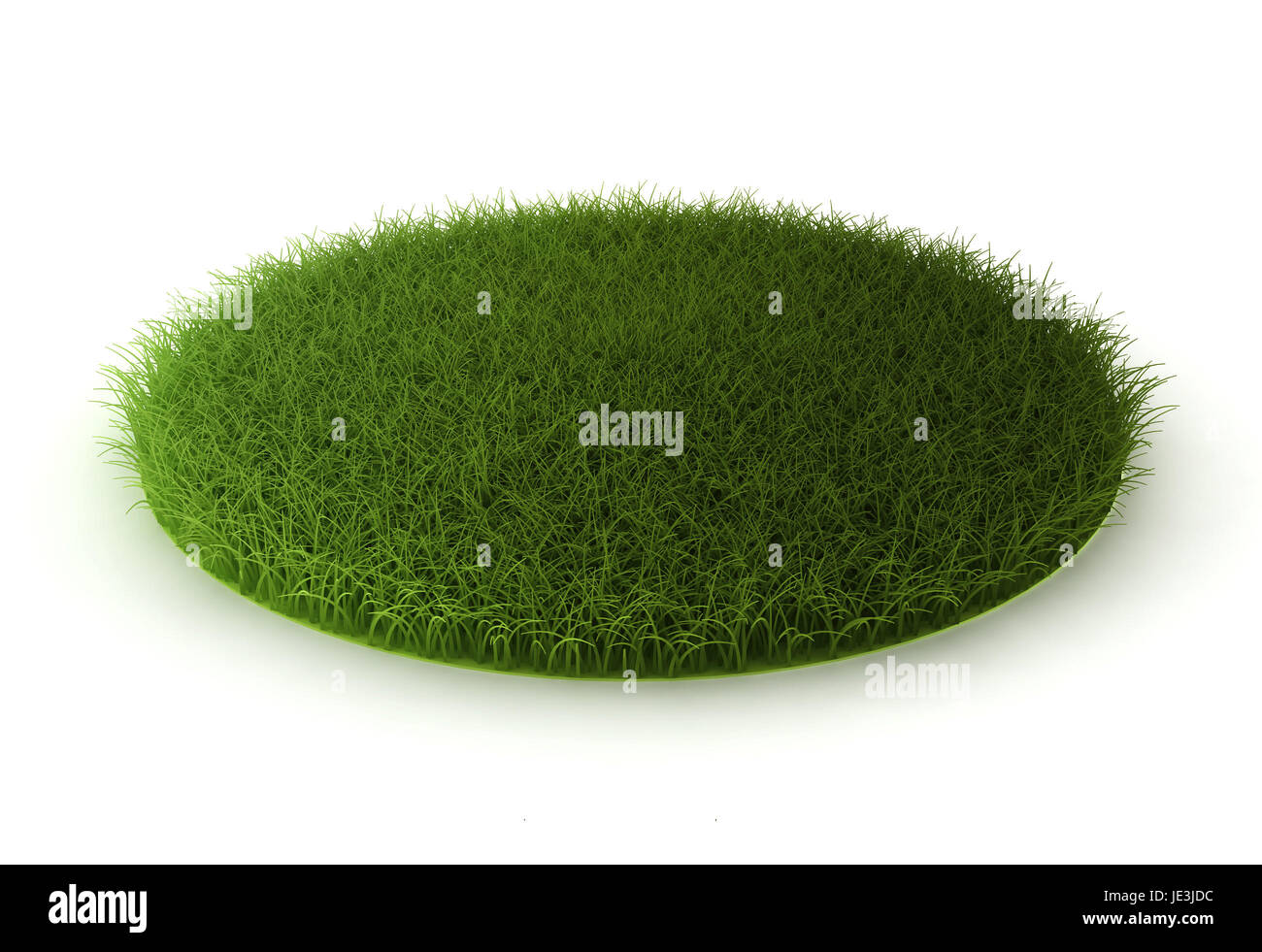 grass lawn - 3d render on white Stock Photo - Alamy