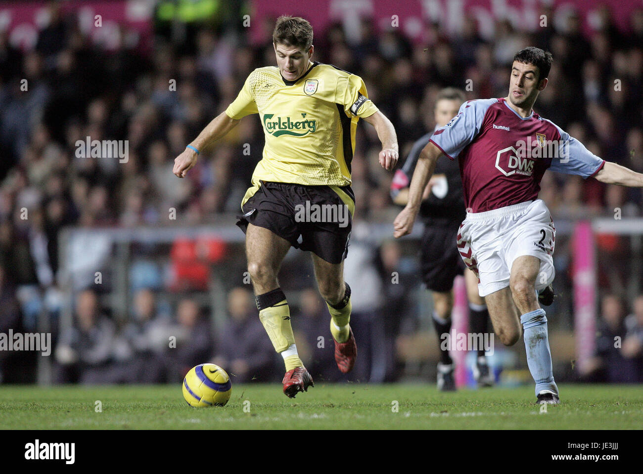 STEVEN GERRARD & MARK DELANEY ASTON VILLA V LIVERPOOL VILLA PARK ...