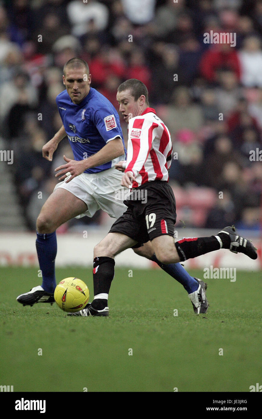 STEPHEN ELLIOTT & JASON DE VOS SUNDERLAND V IPSWICH STADIUM OF LIGHT ...