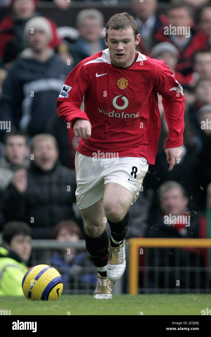 WAYNE ROONEY, MANCHESTER UNITED FC, MAN UTD V CHARLTON ATH, 2004 Stock ...