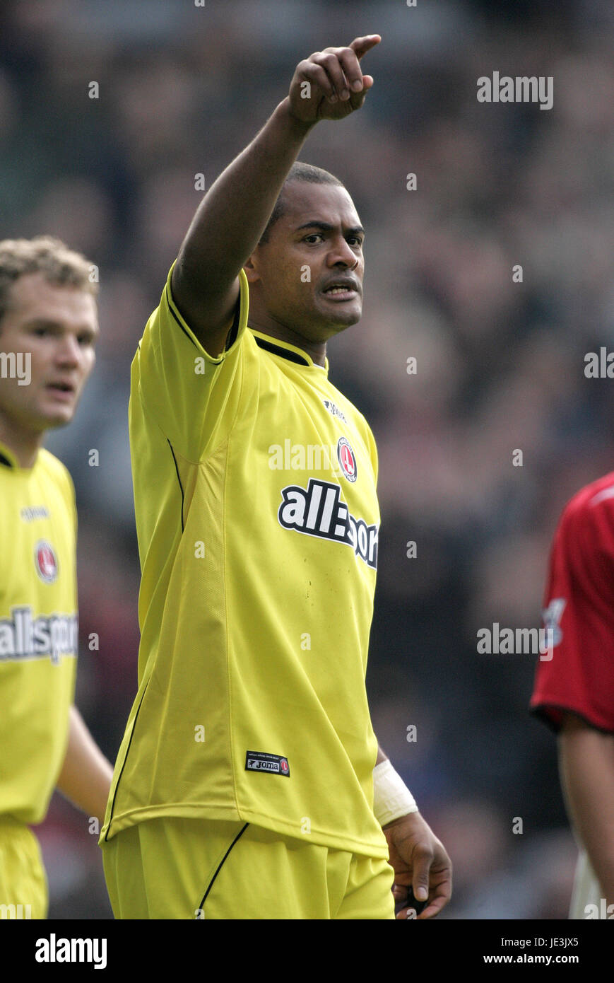 JONATHAN FORTUNE CHARLTON ATHLETIC FC OLD TRAFFORD MANCHESTER ENGLAND ...