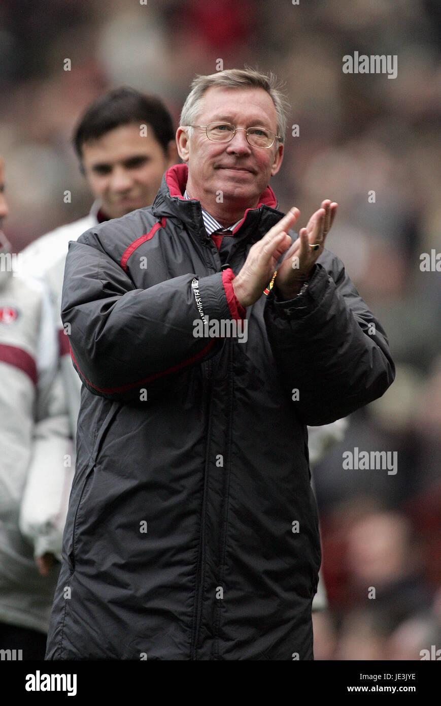 SIR ALEX FERGUSON MANCHESTER UNITED FC MANAGER OLD TRAFFORD MANCHESTER ...