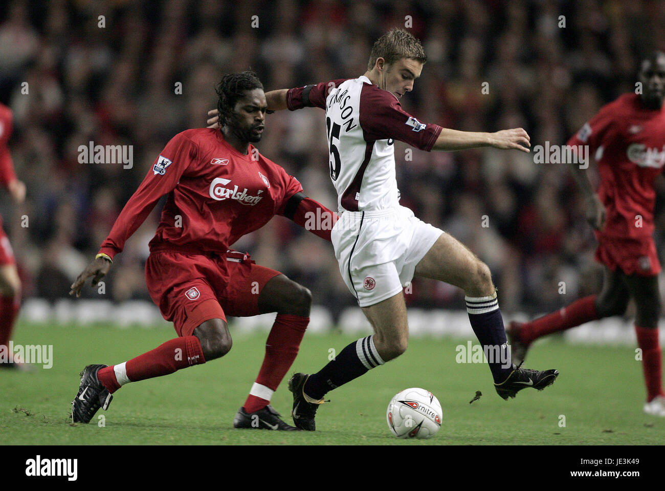JAMES MORRISON & SALIF DIAO LIVERPOOL V MIDDLESBROUGH ANFIELD LIVERPOOL ...