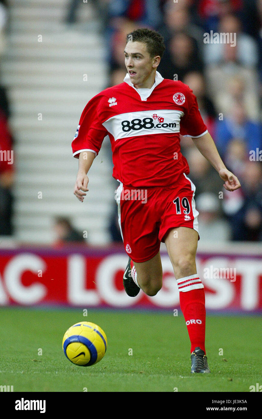 STEWART DOWNING MIDDLESBROUGH FC RIVERSIDE STADIUM MIDDLESBROUGH ...