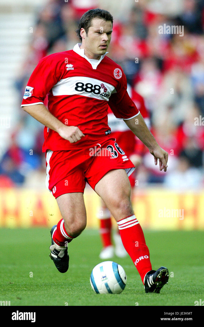 MARK VIDUKA MIDDLESBROUGH FC RIVERSIDE STADIUM MIDDLESBROUGH ENGLAND 24 ...