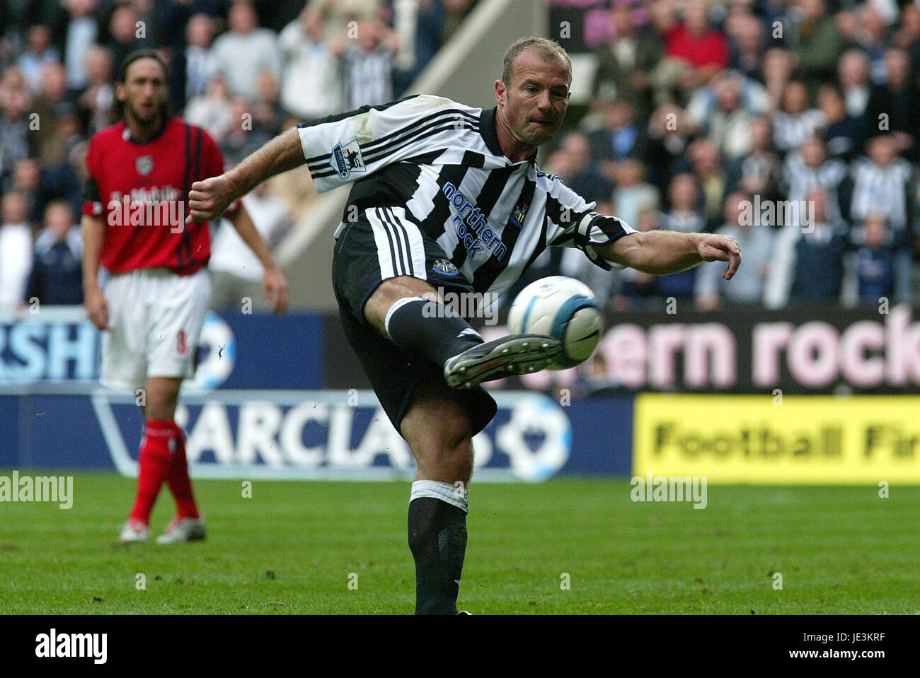 ALAN SHEARER NEWCASTLE UNITED FC ST JAMES PARK NEWCASTLE ENGLAND 25 ...